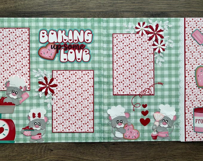 Serious Gamer Boy Scrapbook Page Kit With Premade Paper Piecings ...