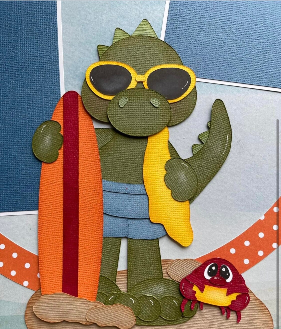 Dino-mite Summer Double Page Layout With Premade Paper Piecings - Etsy