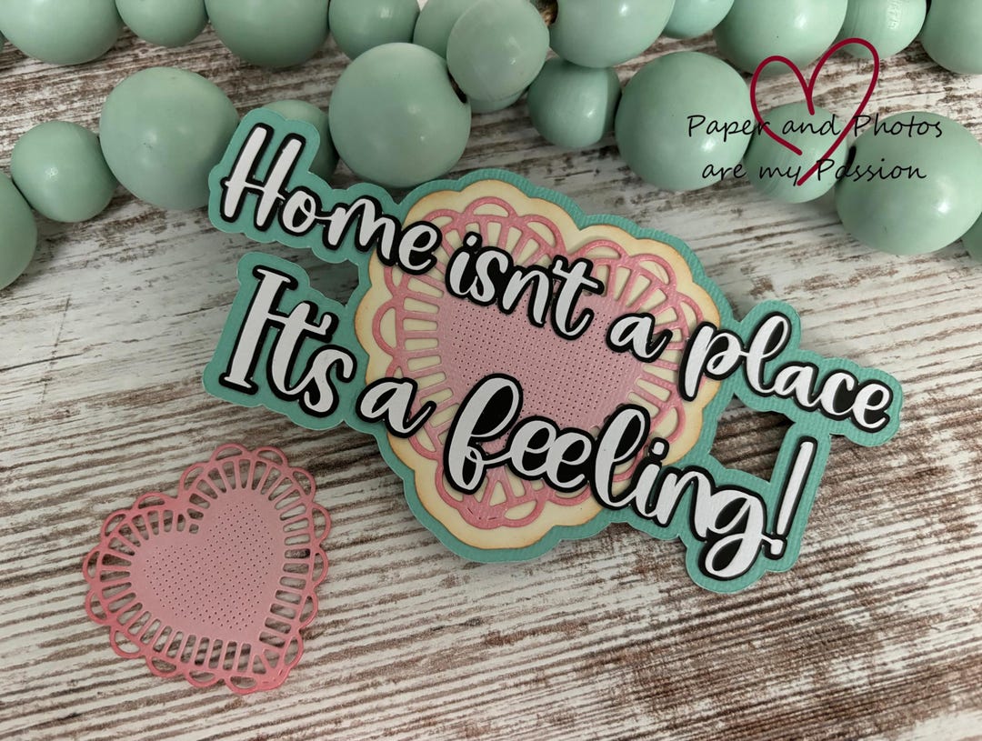 Home Title Set Premade Paper Piecing for Scrapbooking Pages. 280A - Etsy