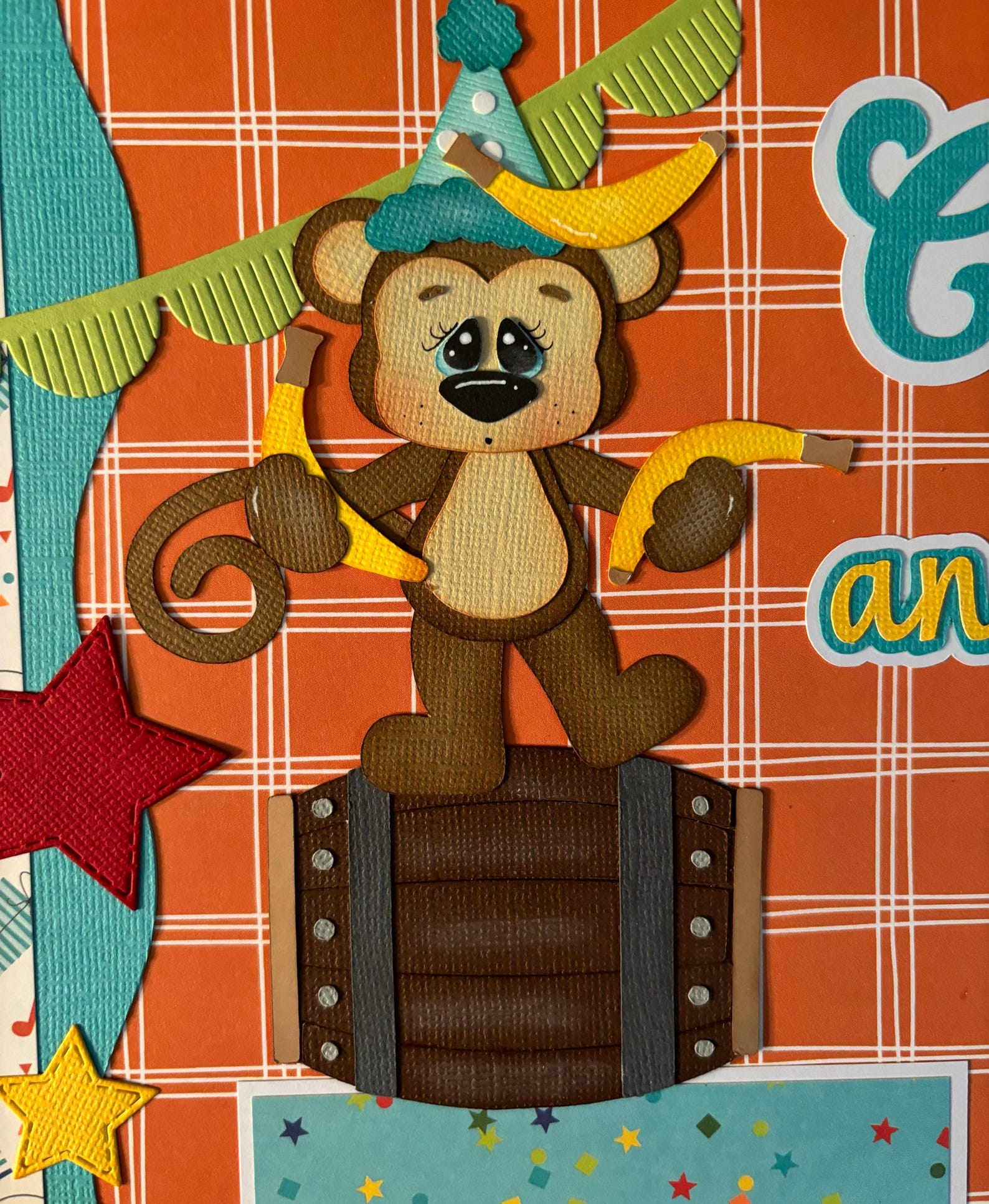 Go Bananas Double Page Layout Scrapbook Page With Premade Paper ...