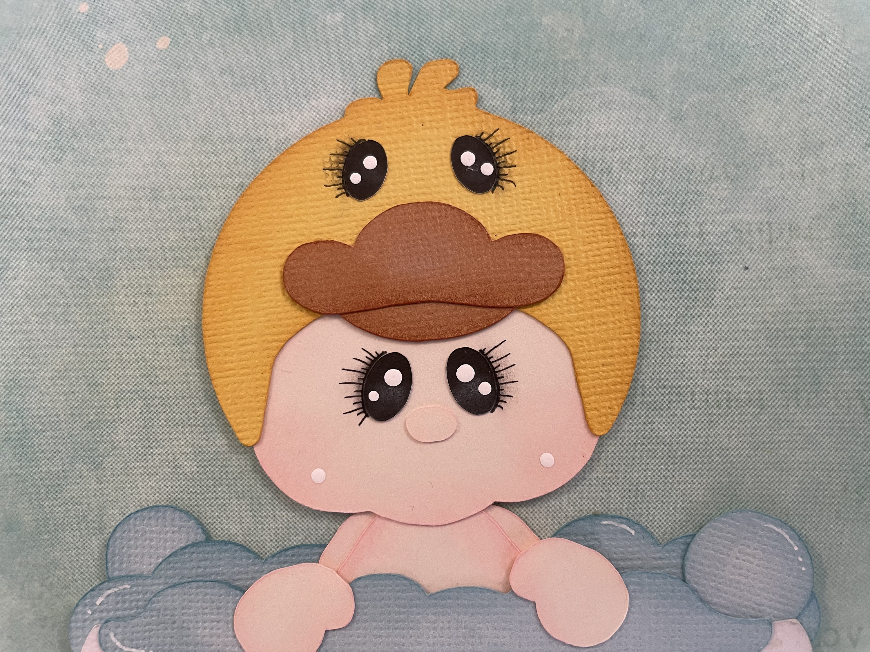 Bath Time Duck Boy Premade Paper Piecing for Scrapbooking Pages. 339A ...