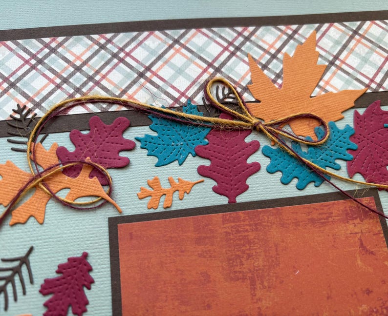 Fall Bundle Bundle of 2single Page and a Double Scrapbook Finished ...