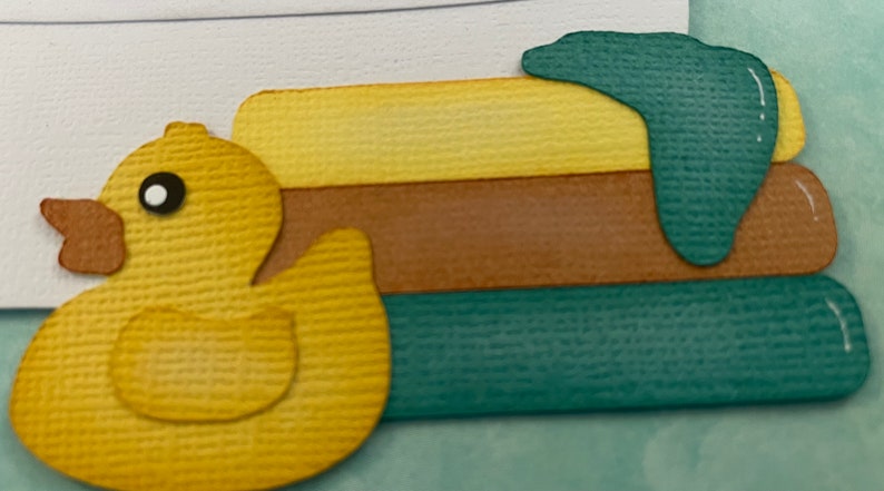 Bath Time Duck Boy Premade Paper Piecing for Scrapbooking Pages. 339A ...