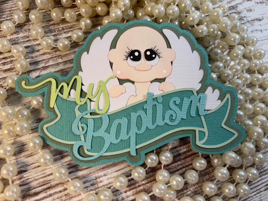 My Baptism Title Premade Paper Piecing for Scrapbooking Pages. 536A - Etsy