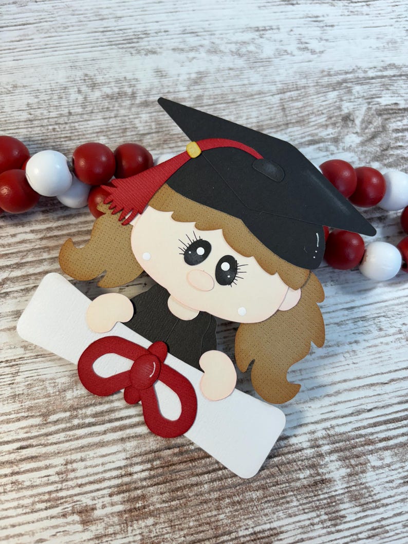 Graduation Girl Premade Paper Piecing for Scrapbooking Pages, Cards ...