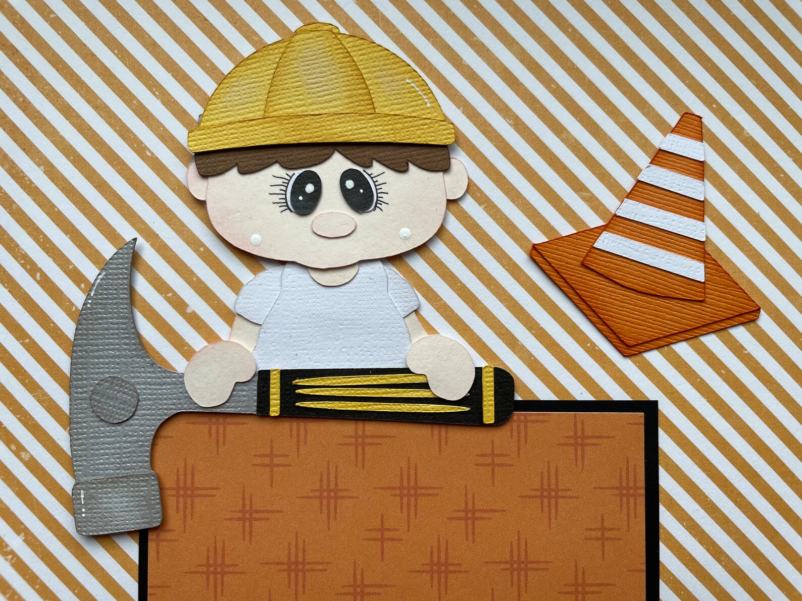 Tool Time Double Scrapbook Page Made With Premade Paper Piecings. 392AP ...