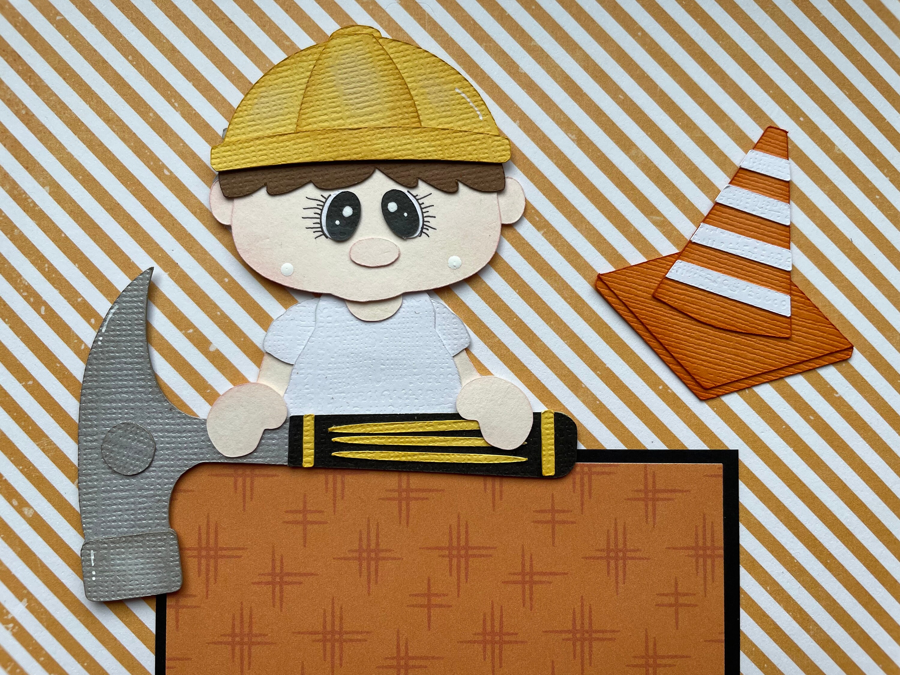 Tool Time Double Scrapbook Page Made With Premade Paper Piecings. 392AP ...