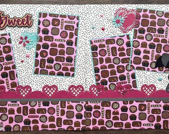 Fish on Fishing Bears Scrapbook Pages With Premade Paper Piecings ...