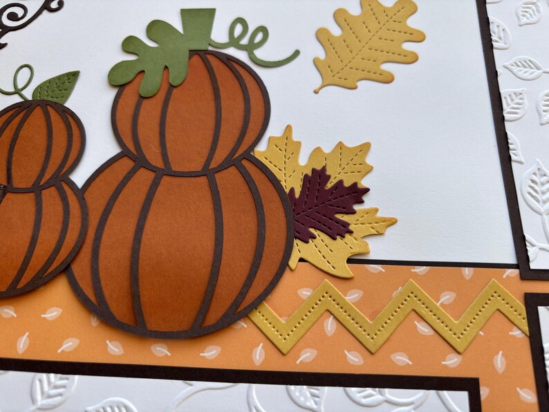 Fall Bundle Bundle of 2single Page and a Double Scrapbook Finished ...
