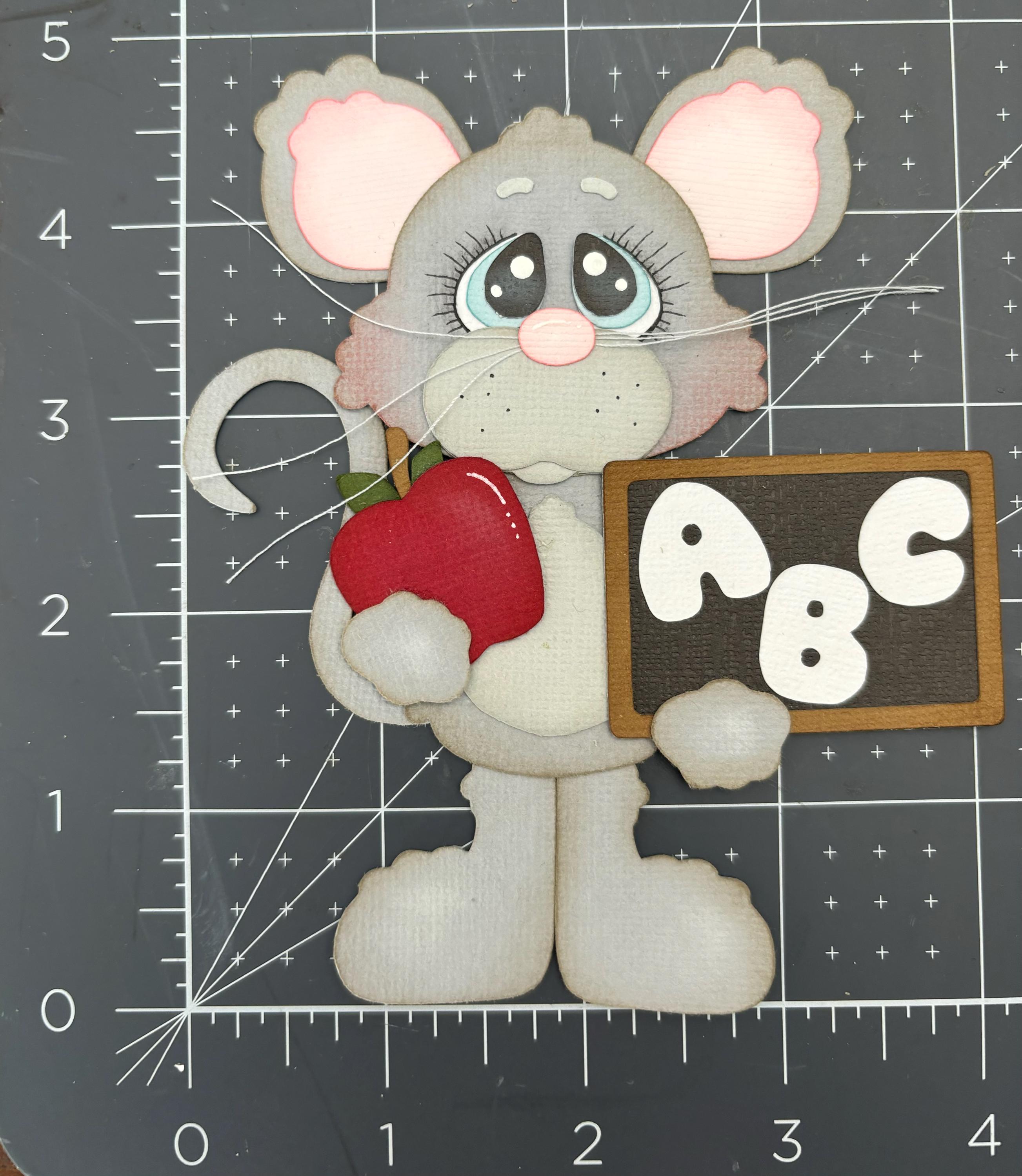 ABC Mouse Premade Paper Piecing for Scrapbook Page Layout, Cards. 210A ...
