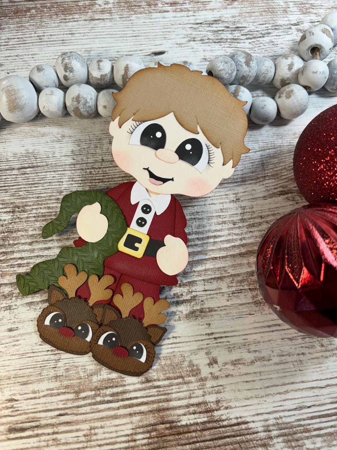 Christmas PJ Boy Premade Paper Piecing for Scrapbooking Pages. 11A - Etsy