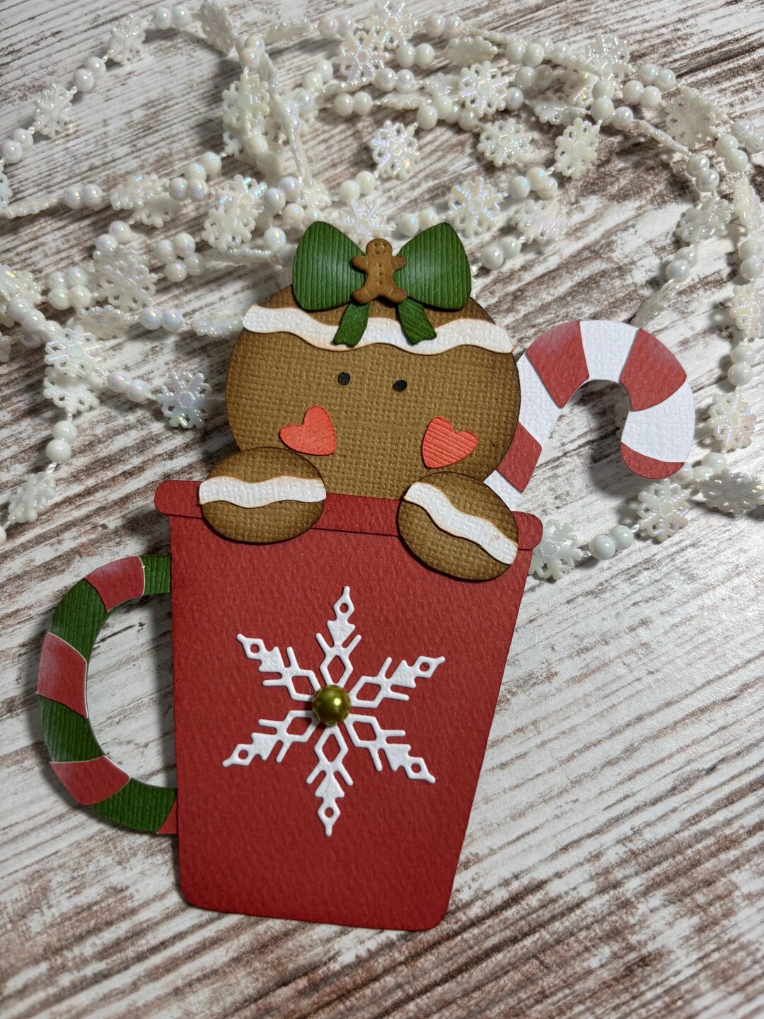 Christmas Ginger Premade Layered Paper Piecing for Scrapbooking, Cards ...