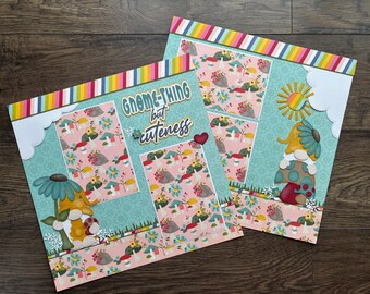 Tropical Summer Double Page Scrapbook Kit With Premade Paper Piecings ...