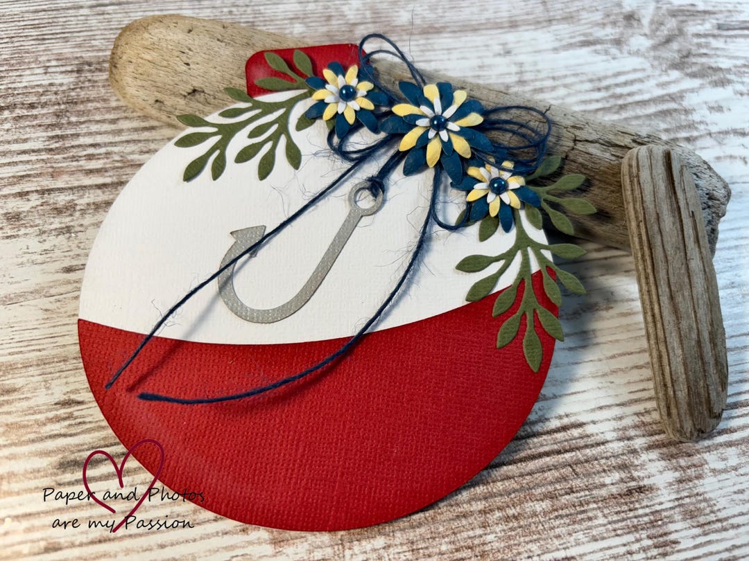 Large Floral Bobber Premade Paper Piecing for Scrapbook Pages, Shadow ...