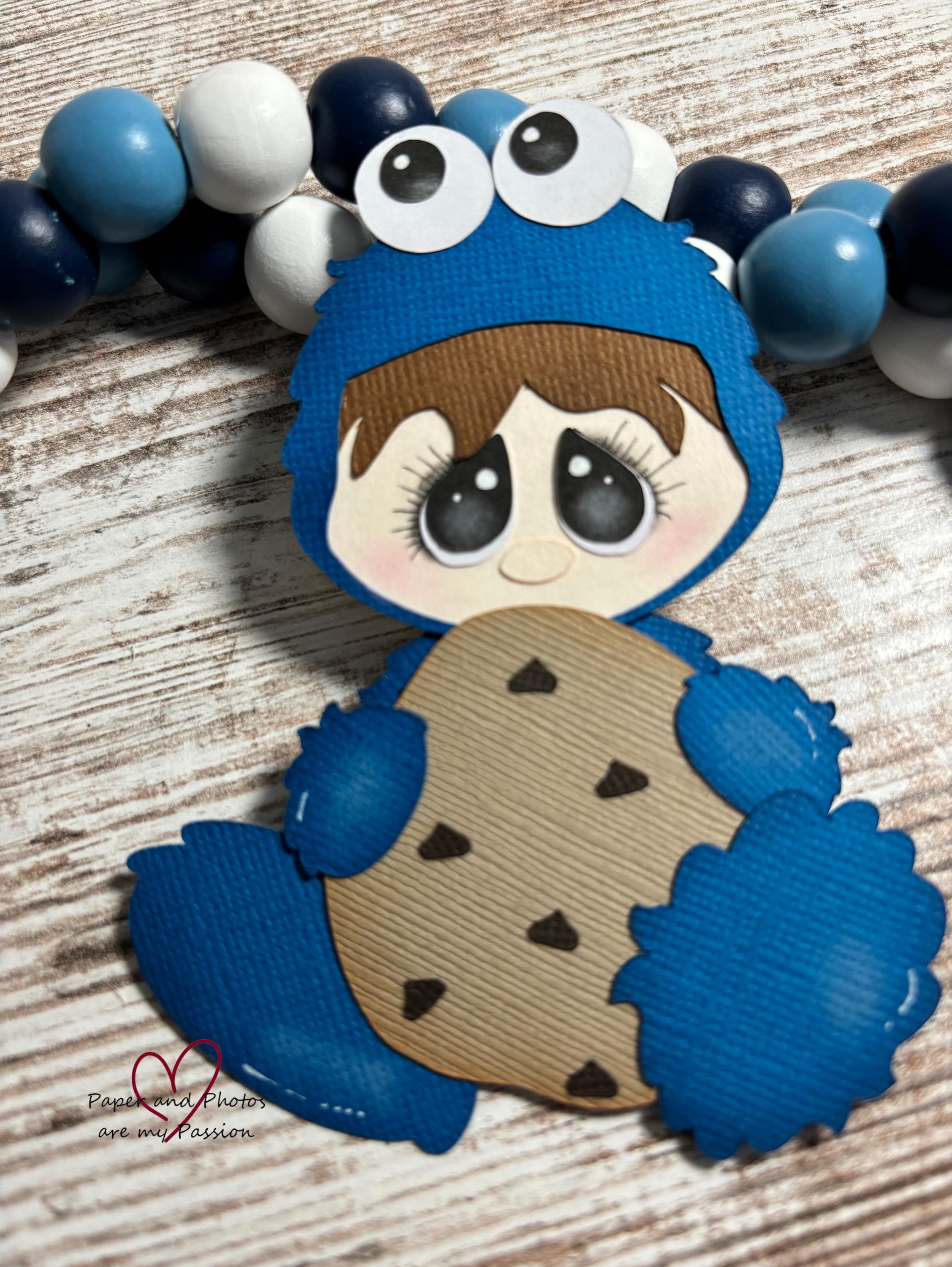Dress up Cookie Boy Premade Paper Piecing for Cards, Scrapbooking Pages ...