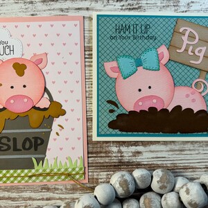 Set of ‘sow’ Cute Cards With A2 Envelopes. Cards Are Finished Product ...