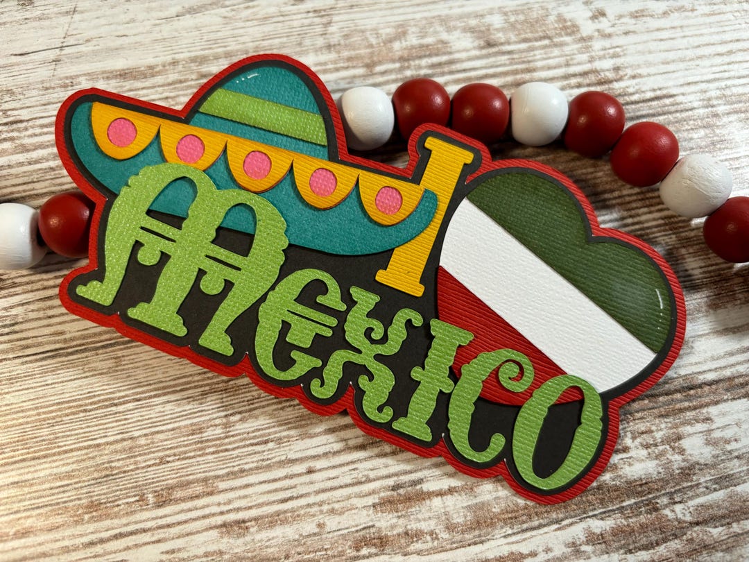 Mexico Title Premade Paper Piecing for Scrapbooking Pages. 444B - Etsy