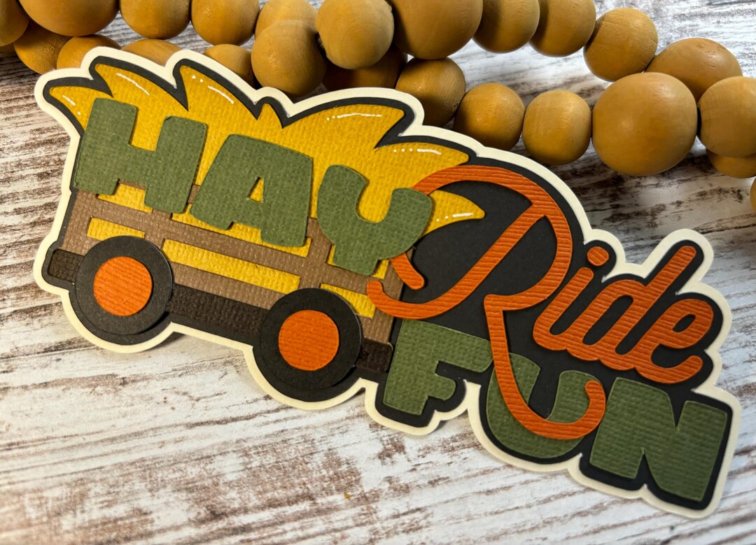 Hayride Title Premade Paper Piecing for Scrapbook Pages. 233A - Etsy