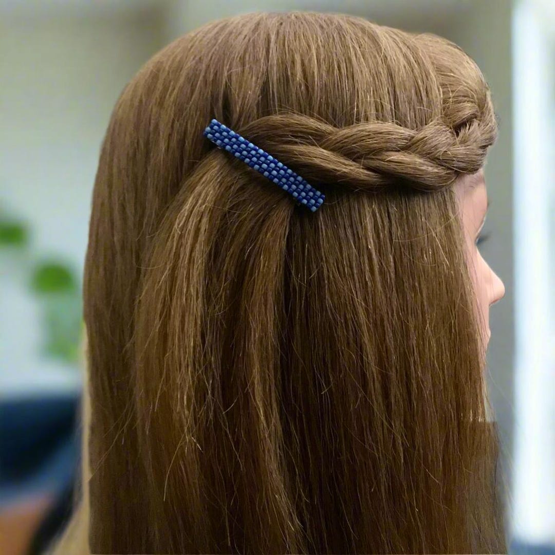 Blue Mix Small French Style Barrettes, Multi Color, 50mm - Etsy