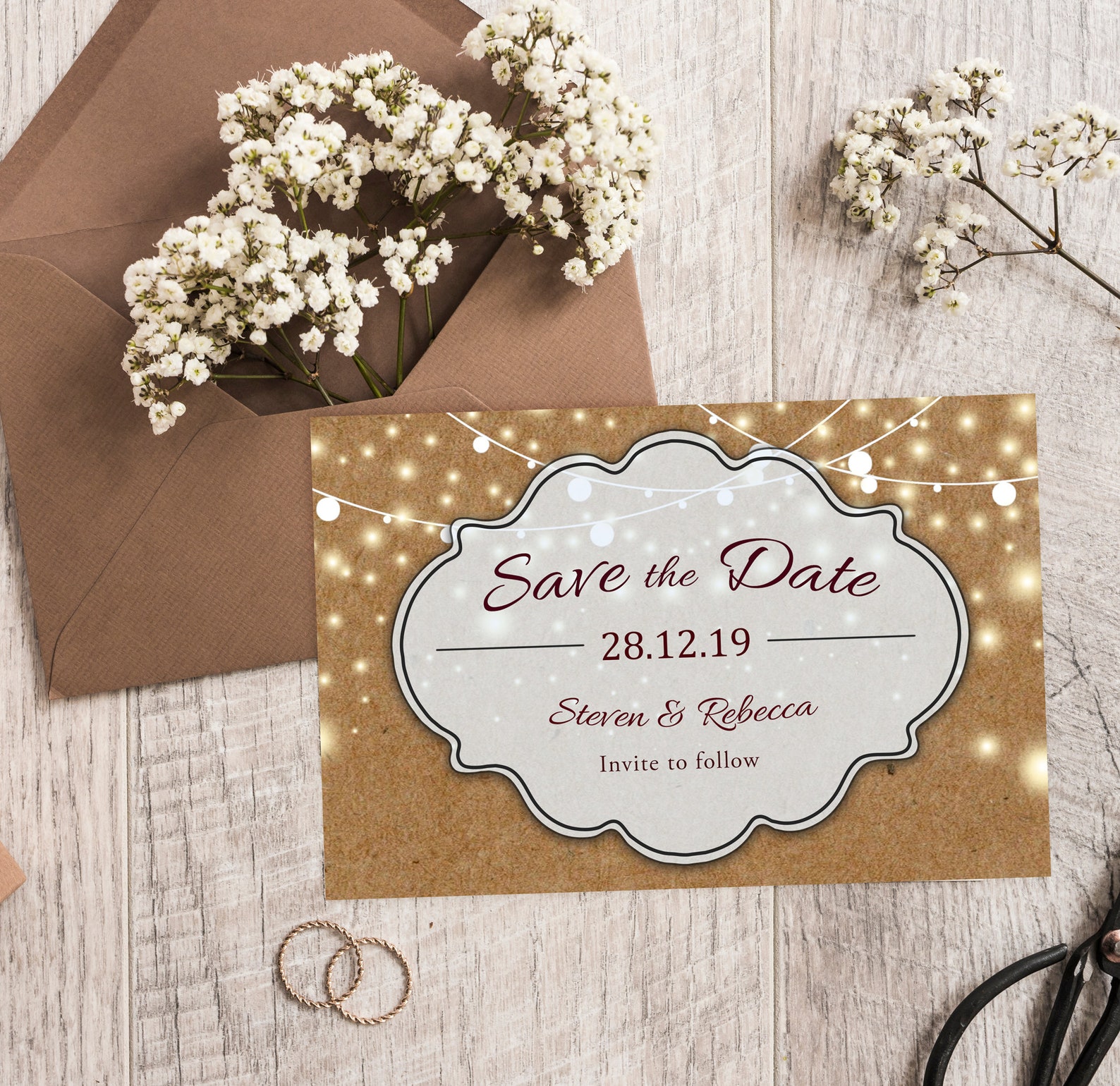 Sage Green Save the Date Botanical Save the Date Sage Green - Etsy UK