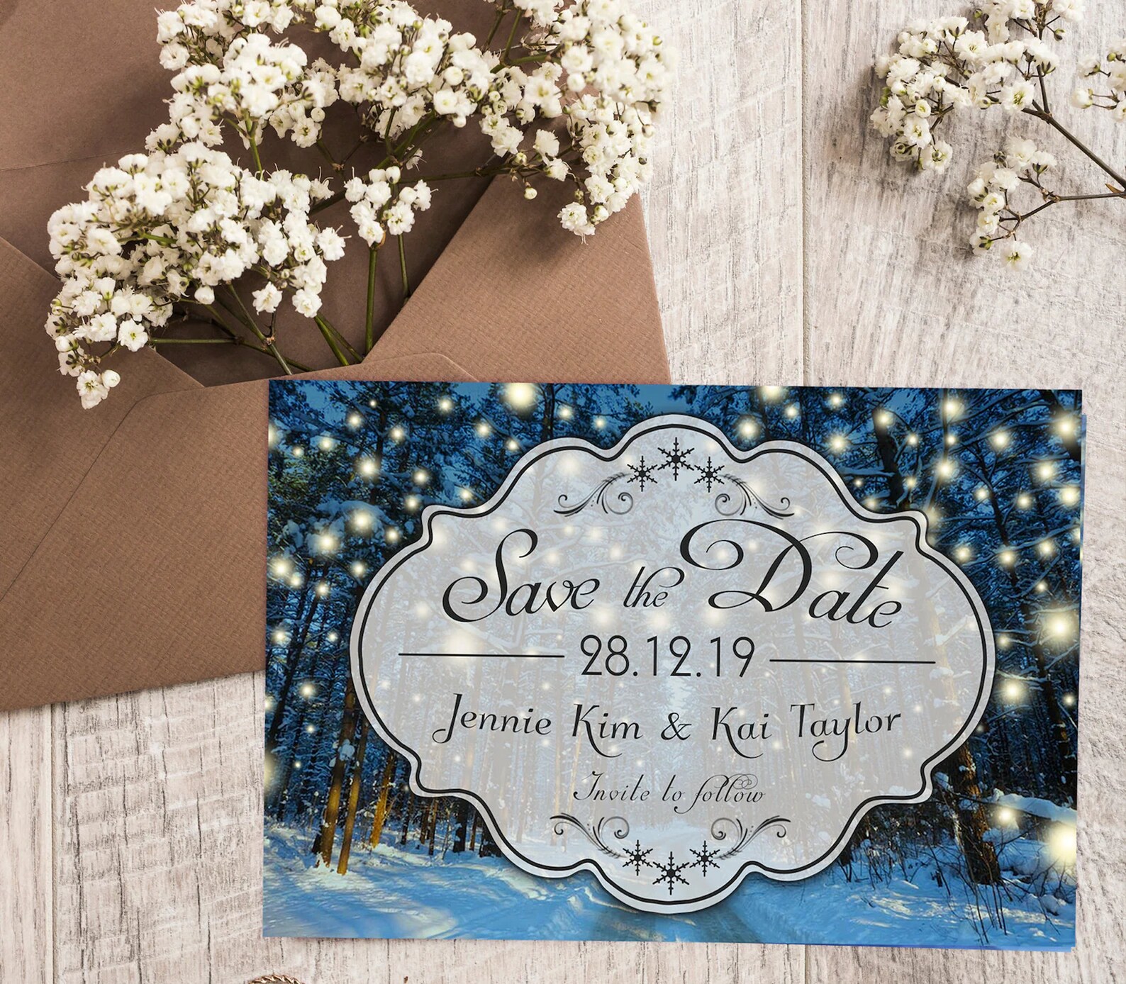 Sage Green Save the Date Botanical Save the Date Sage Green - Etsy UK