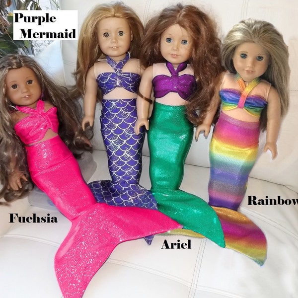 Purple Mermaid Tail Costume - Etsy