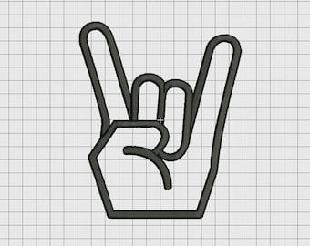 Rock finger sign | Etsy