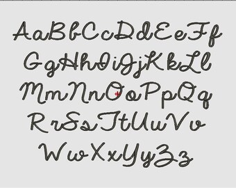 Fancy Swoop Font Machine Embroidery Design Upper and Lower | Etsy