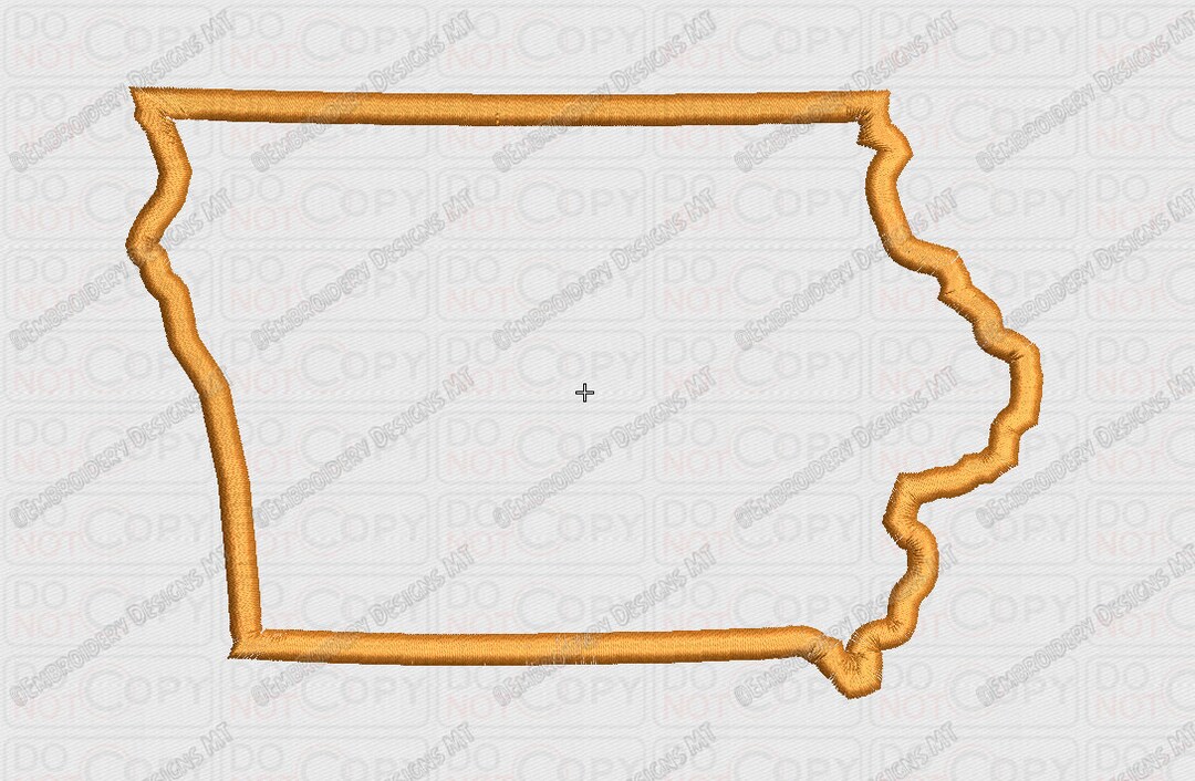 Iowa State Applique Embroidery Design in 4x4 and 5x7 Sizes - Etsy