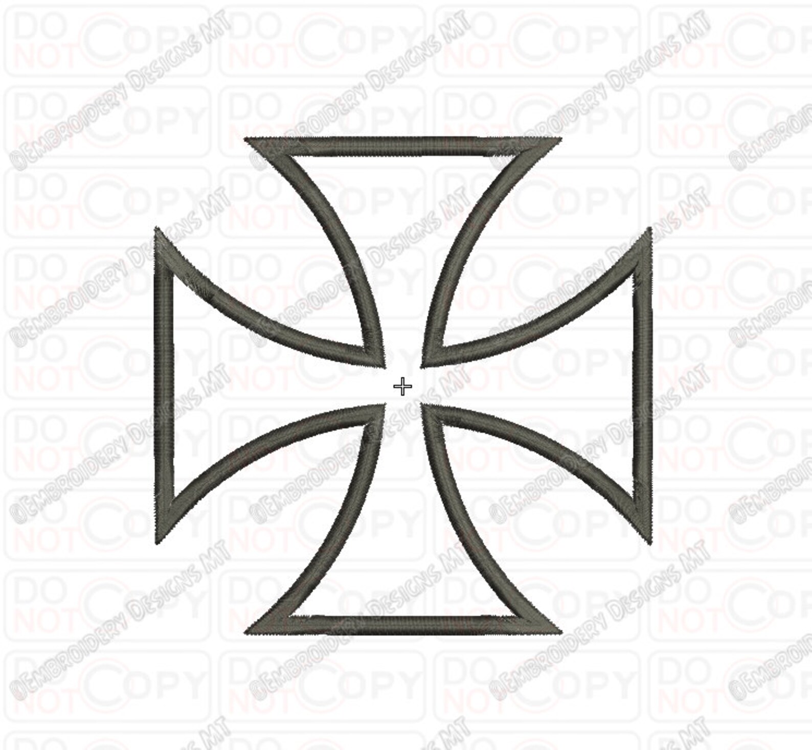Cross Pattée Applique Embroidery Design in 3x3 4x4 and 5x7 Sizes - Etsy