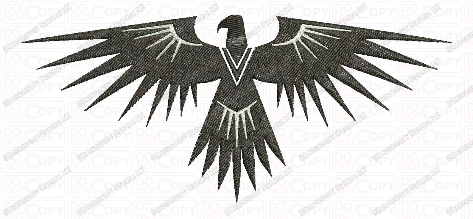 Bird White Accent Phoenix Embroidery Design in 3x3 4x4 and 5x7 - Etsy