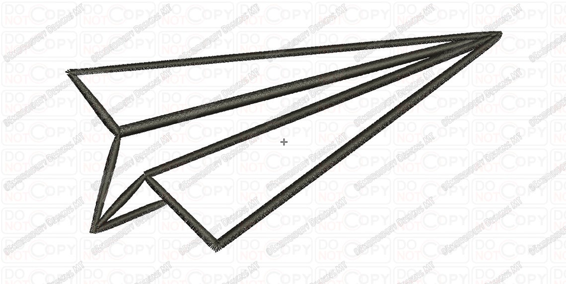 Paper Airplane Applique Embroidery Design in 3x3 4x4 and 5x7 - Etsy