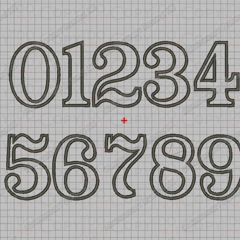 Typewriter Numbers - Etsy