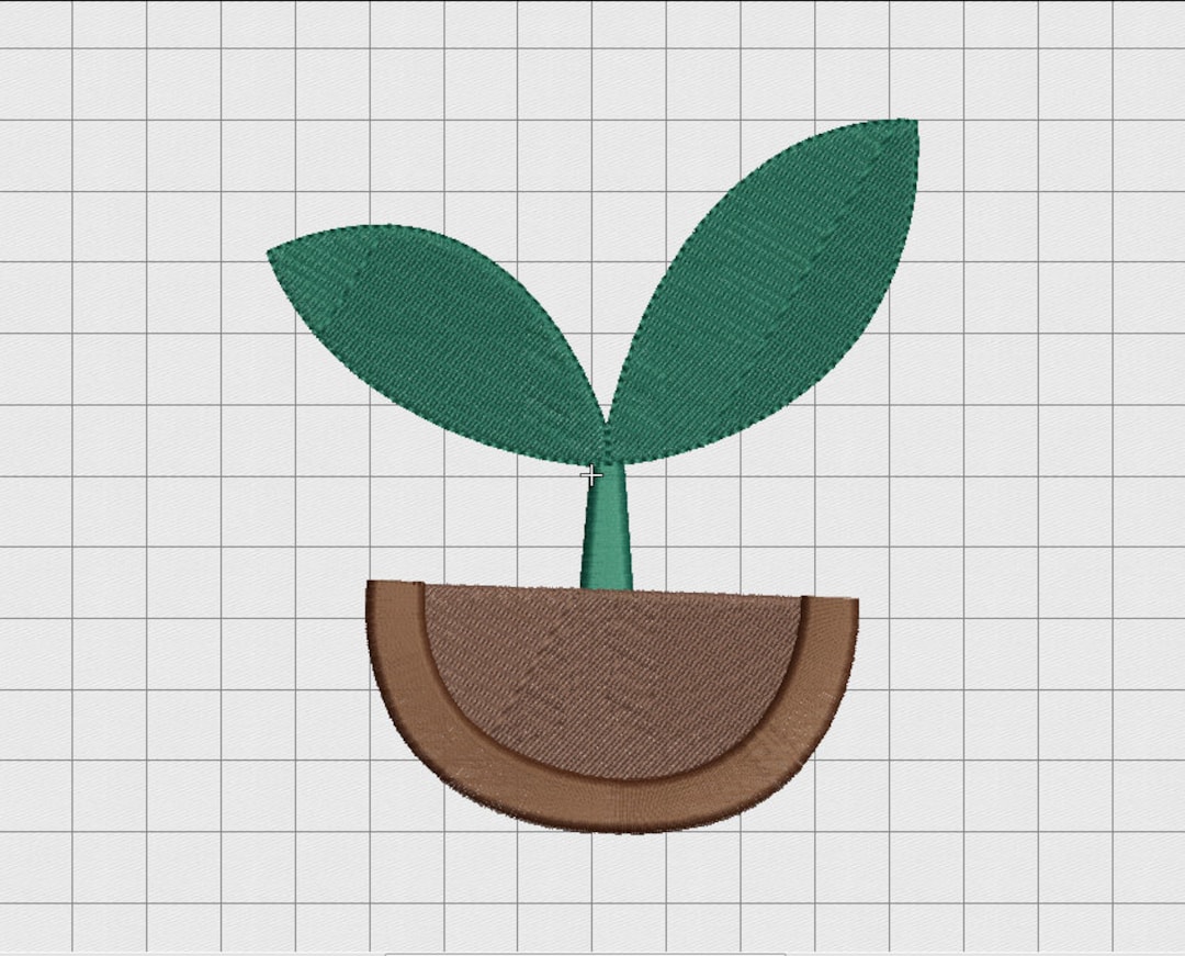 Plant Sprout Seedling Embroidery Design in 3x3 4x4 and 5x5 Sizes - Etsy