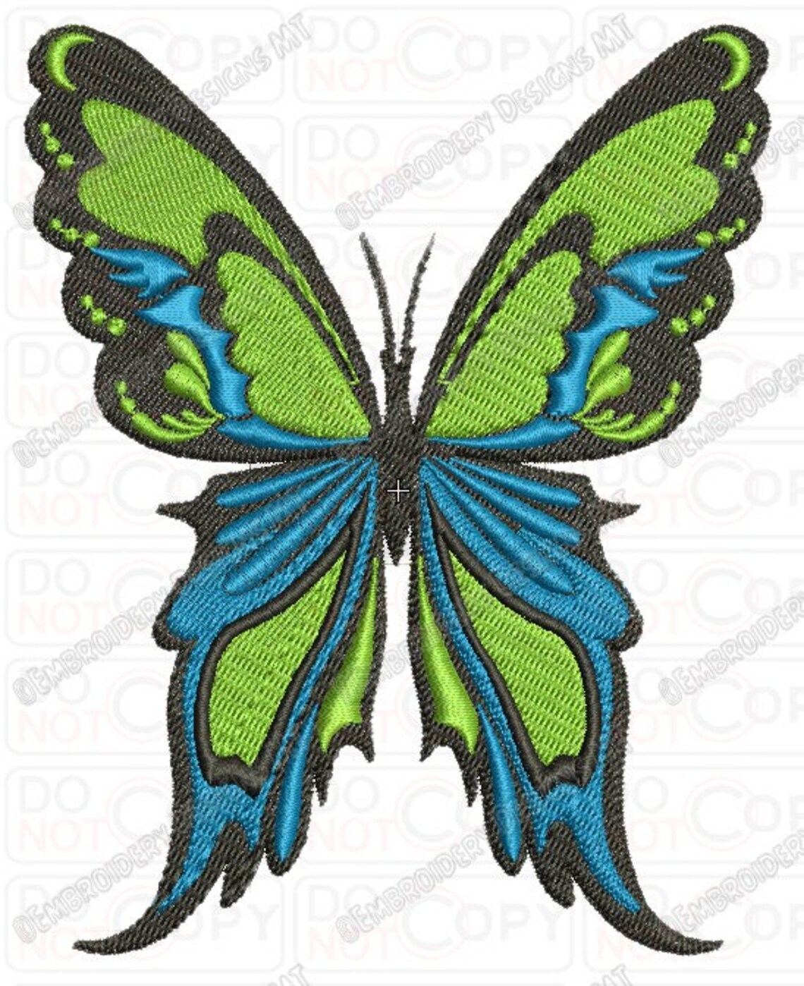 Colorful Butterfly Full Stitch Embroidery Design in 4x4 and - Etsy