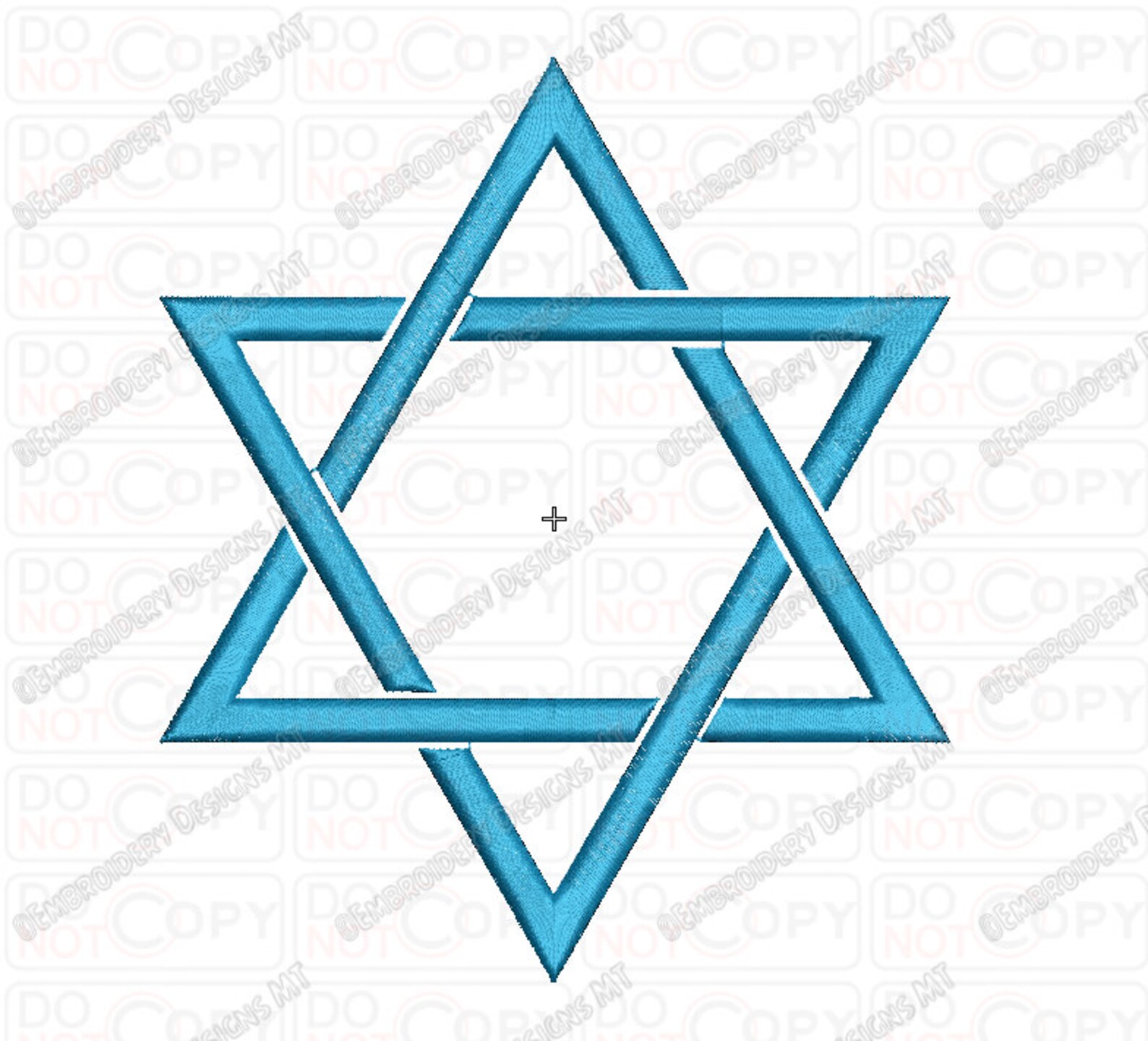 Star of David Embroidery Design in 1x1 2x2 3x3 4x4 and 5x7 - Etsy