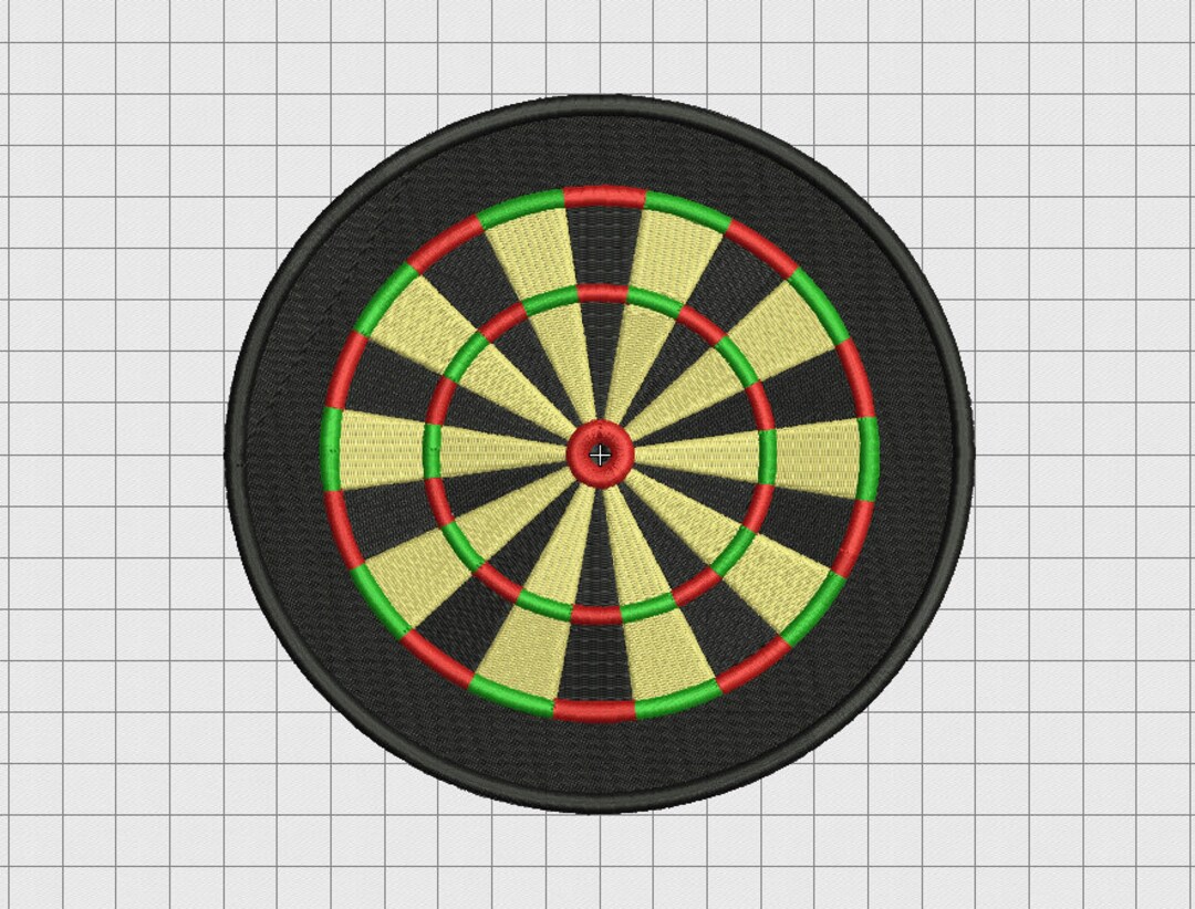 Dartboard Darts Embroidery Design in 4x4 5x5 6x6 and 7x7 Sizes - Etsy