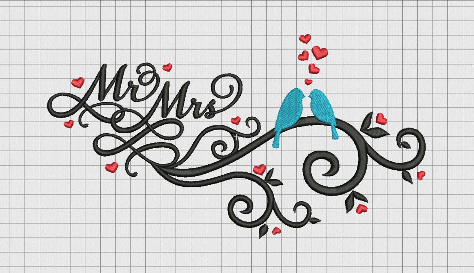 Mr. and Mrs. Wedding Announcement Embroidery Design in 4x4 5x7 - Etsy