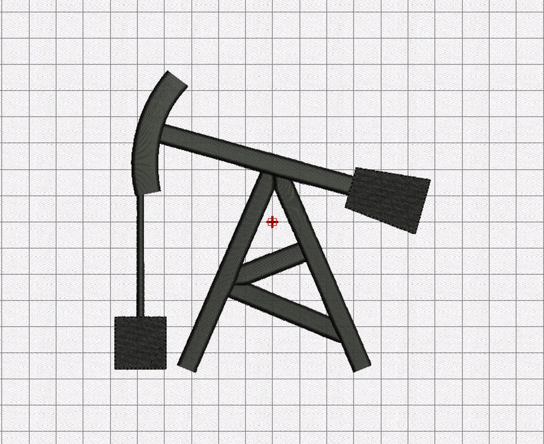 Oil Rig Embroidery Design in 2x2 3x3 4x4 5x5 and 6x6 Sizes - Etsy