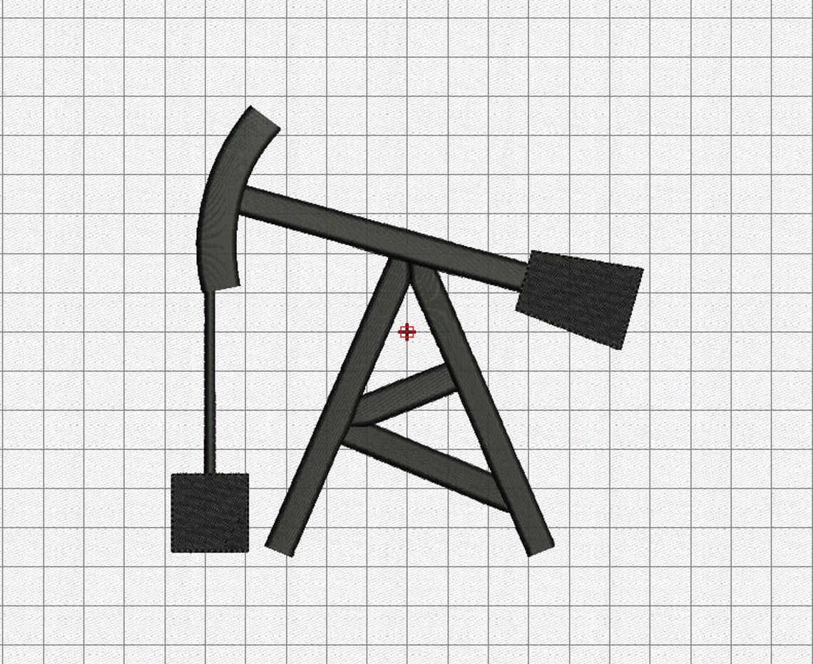 Oil Rig Embroidery Design in 2x2 3x3 4x4 5x5 and 6x6 Sizes - Etsy