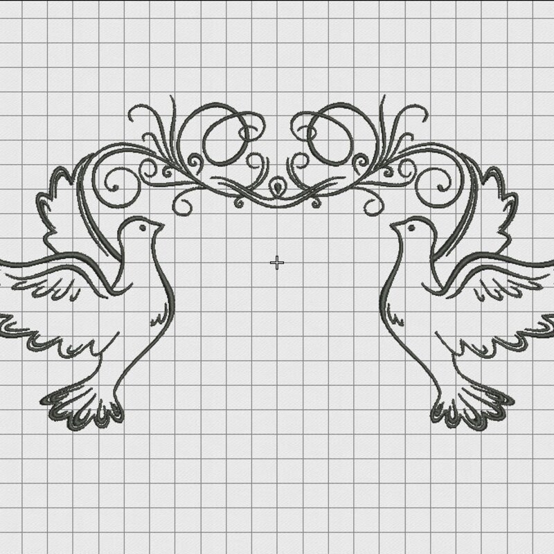 Dove Embroidery Design - Etsy