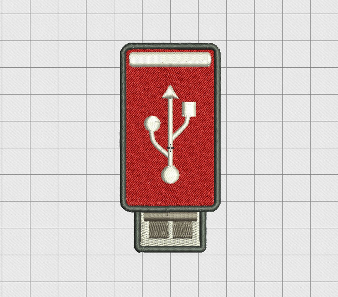 USB Thumb Drive Embroidery Design in 2x2 3x3 and 4x4 Sizes - Etsy