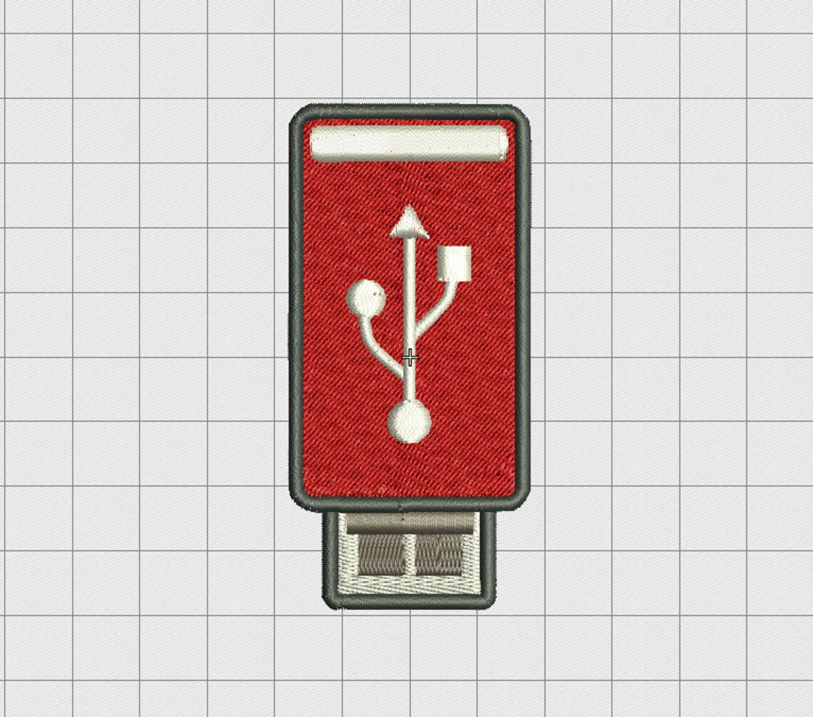 USB Thumb Drive Embroidery Design in 2x2 3x3 and 4x4 Sizes - Etsy