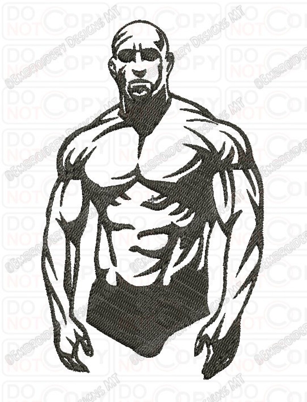 Body Builder Embroidery Design in 3x3 4x4 and 5x7 Sizes - Etsy