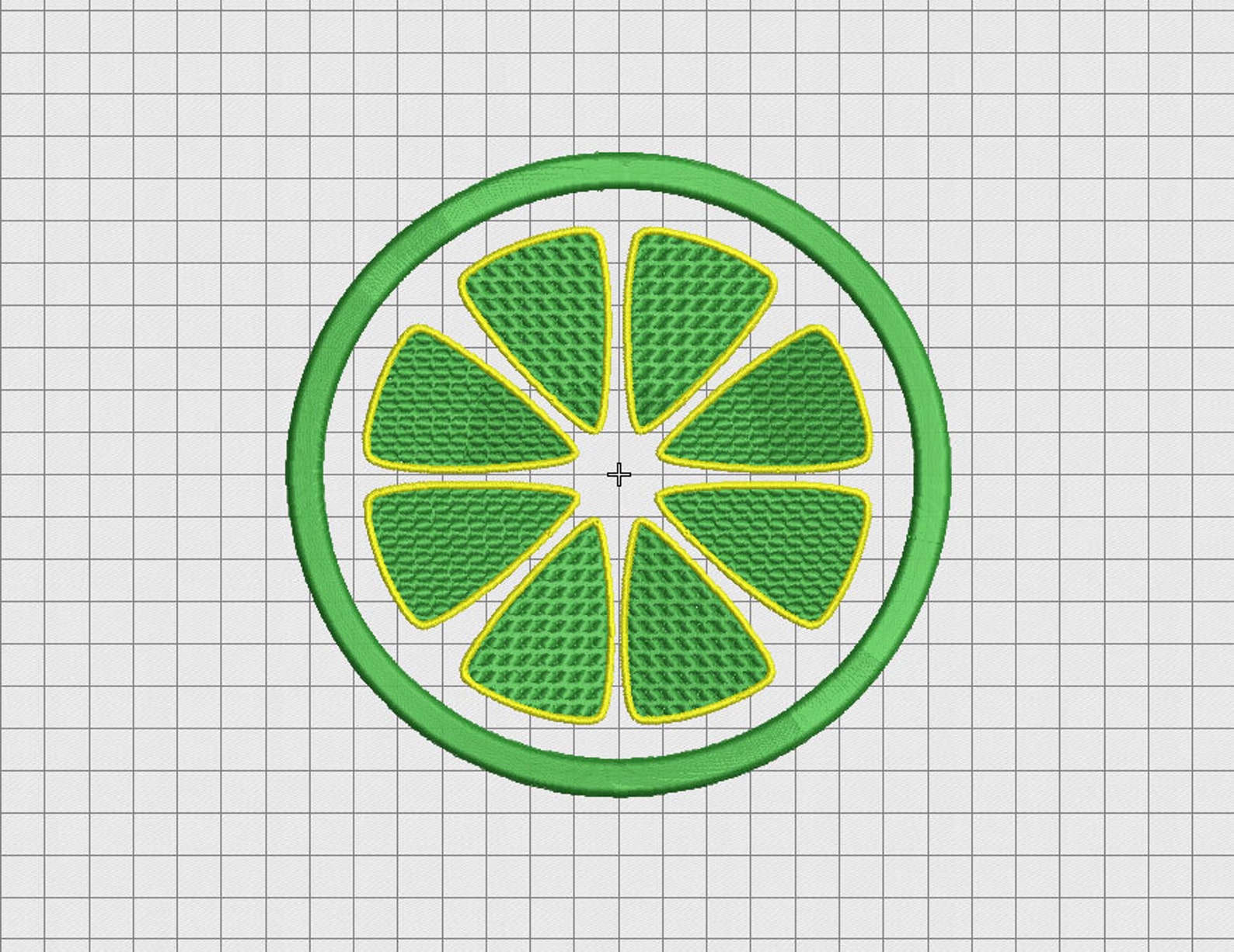 Lemon Lime Orange Fruit Slice Applique Embroidery Design in 3x3 4x4 5x5 ...