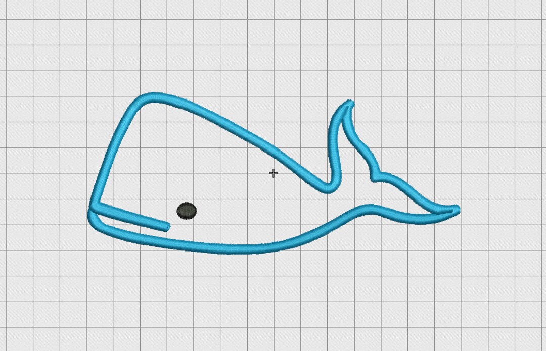 Whale Simple Applique Embroidery Design in 3x3 4x4 and 5x7 Sizes - Etsy