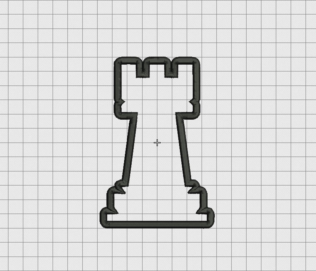 Chess Rook Piece Applique Embroidery Design in 4x4 5x5 and 6x6 Sizes - Etsy
