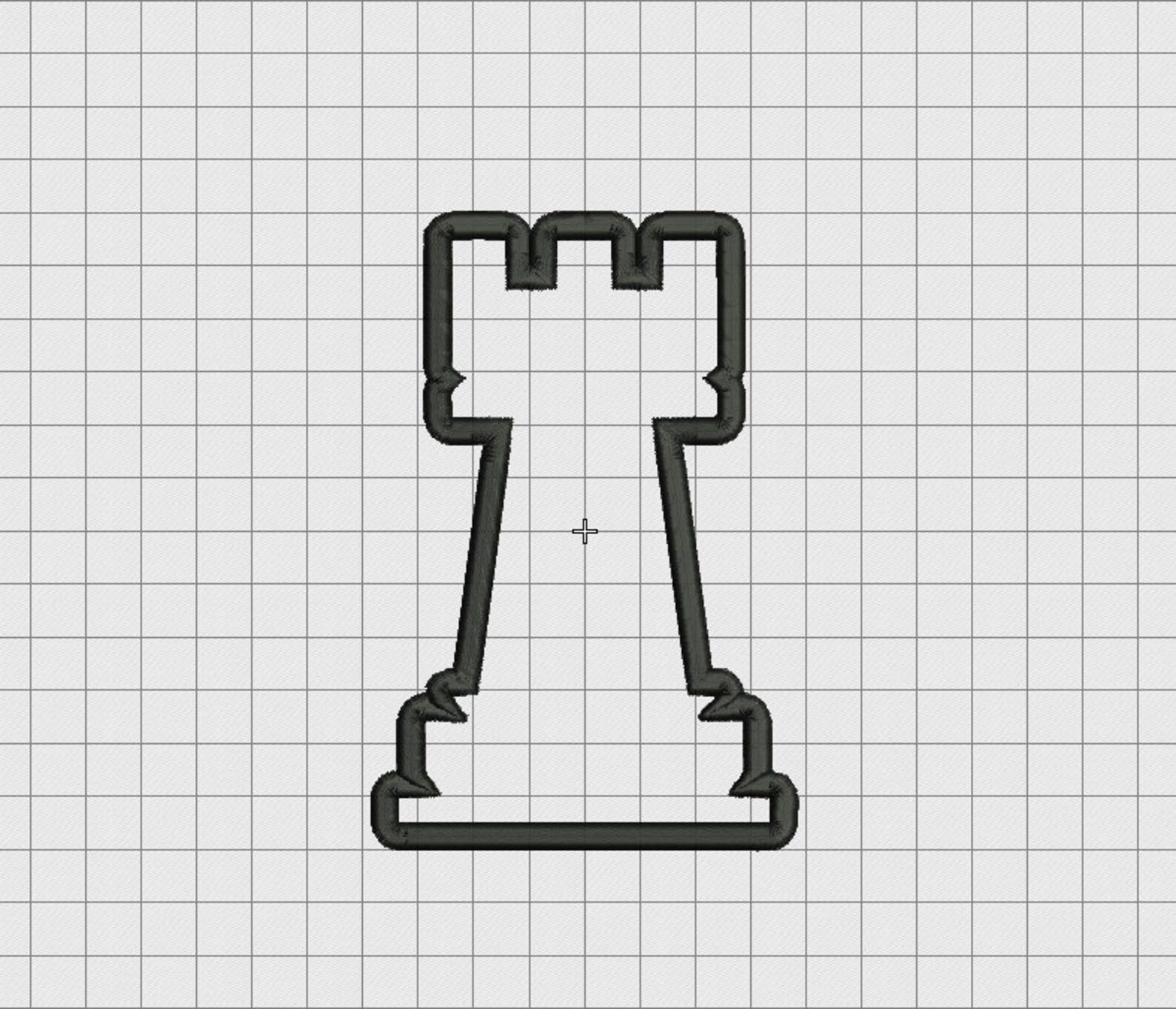 Chess Rook Piece Applique Embroidery Design in 4x4 5x5 and 6x6 Sizes - Etsy