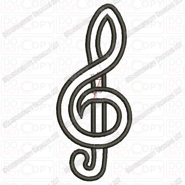 Treble Clef Pattern - Etsy