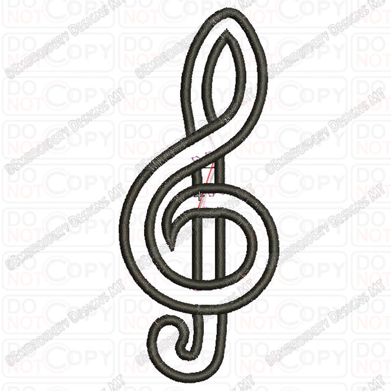 Treble Clef Pattern - Etsy